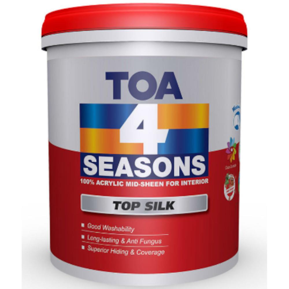 TOA 4 SEASONS TOPSILK INTERIOR PAINT 1 LITRE SG BASE C
