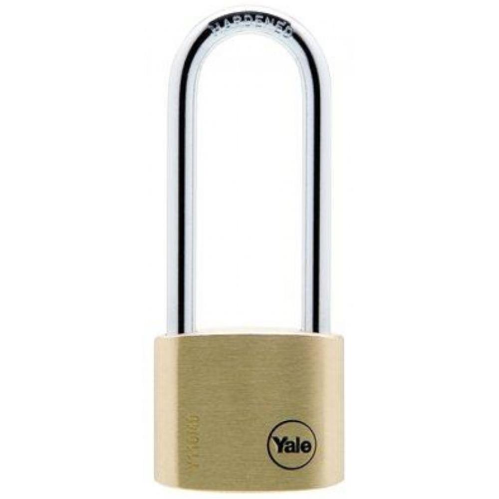 YALE BRASS PADLOCK LONG SHACKLE 40MM Y110/40/163/1