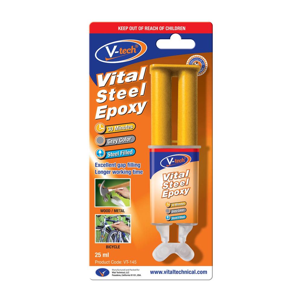 V-TECH VITAL STEEL EPOXY VT-145 BLACK