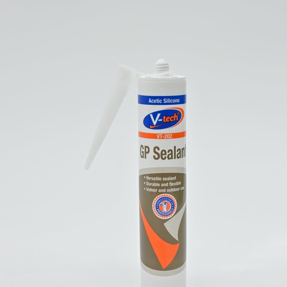 V-TECH GP SEALANT ACETIC SILICONE VT-202 230ML CLEAR