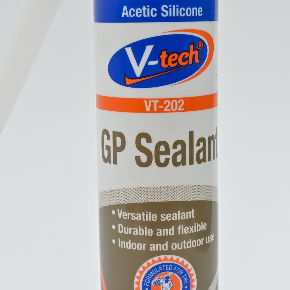 V-TECH GP SEALANT ACETIC SILICONE VT-202 230ML CLEAR