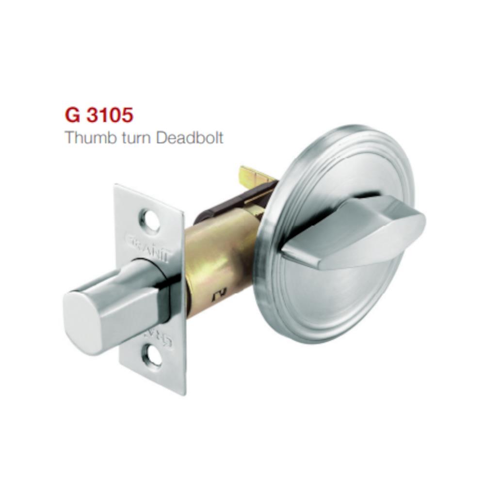 GERE HALF DEADBOLT STAINLESS STEEL G3105-M26D