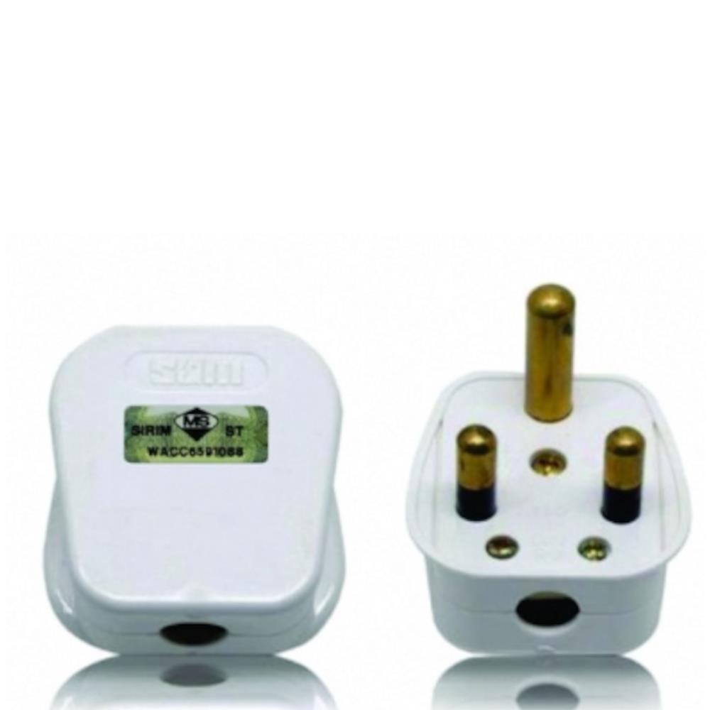SUM 15AMP PLUG TOP 115(BP) -WHITE