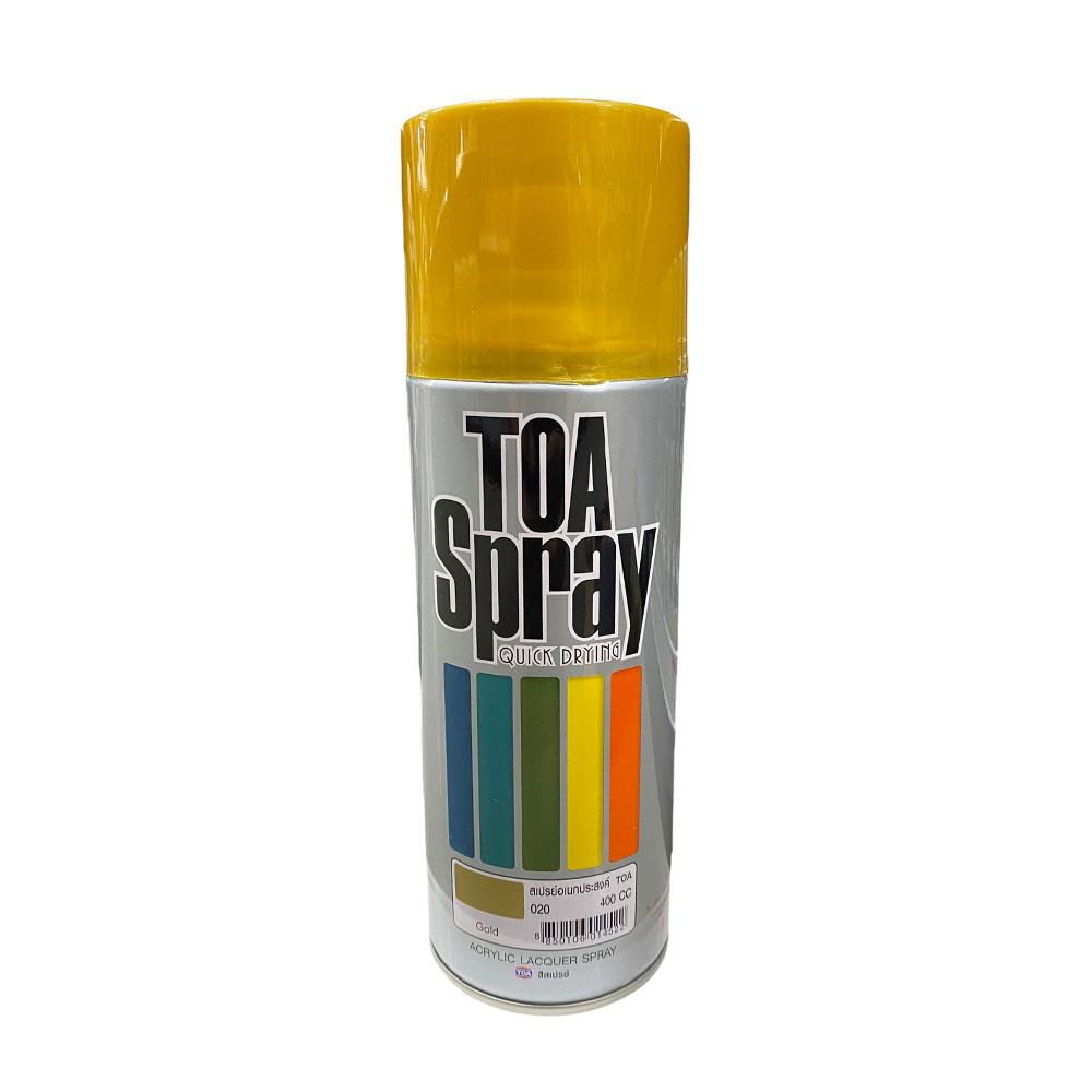 TOA AEROSOL SPRAY PAINT 400CC 020 GOLD