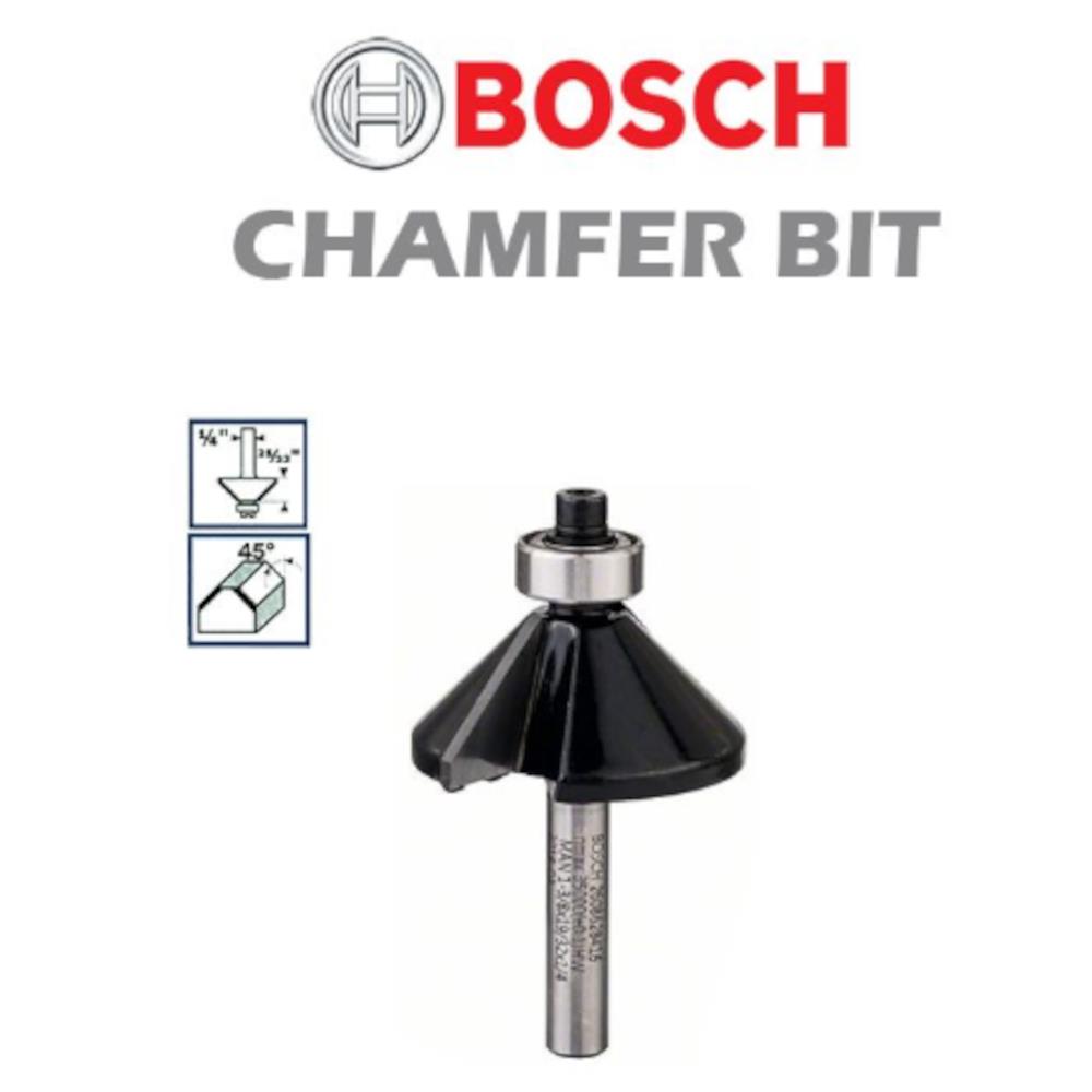 BOSCH CHAMFER BIT-BALL BEARING ROUTER BIT 2608628416