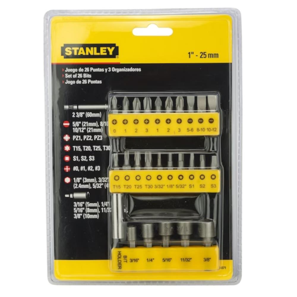 STANLEY SCREWDRIVER INSERT BIT 29PCS/SET 68-071