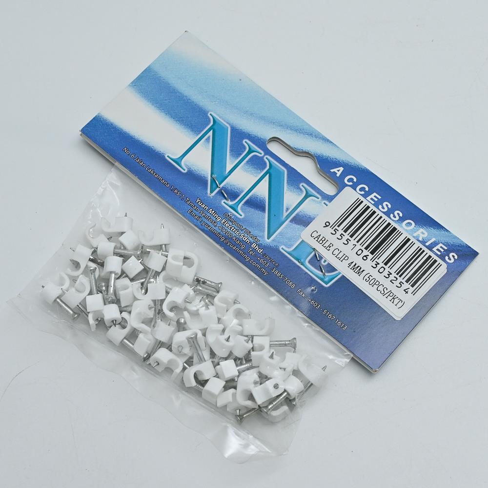 CABLE CLIP 4MM 50PCS MASTAR