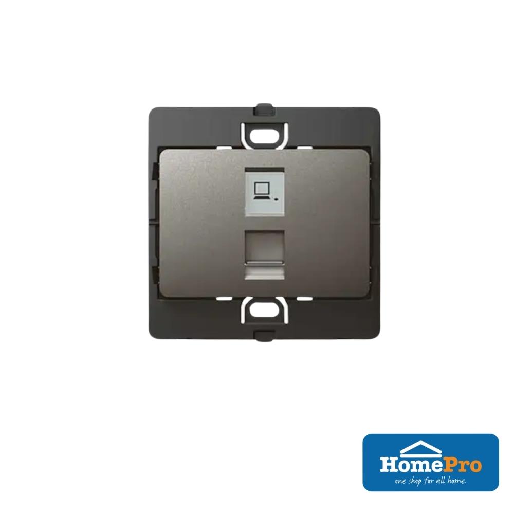 LEGRAND DATA SOCKET MALLIA RJ45 CAT6 283562 DARK SILVER