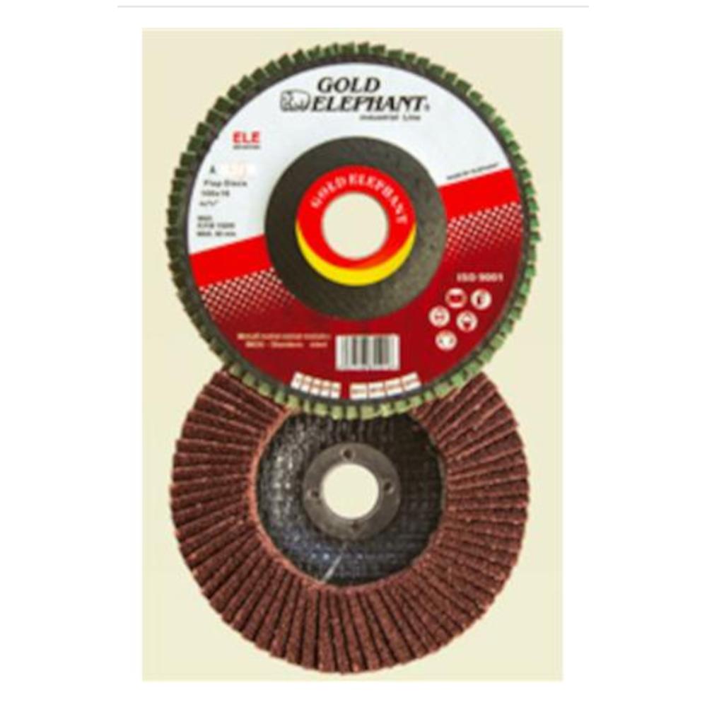 FLAP DISC GOLD ELEPHANT 100 X6.0 MM METAL (EDM-4060)