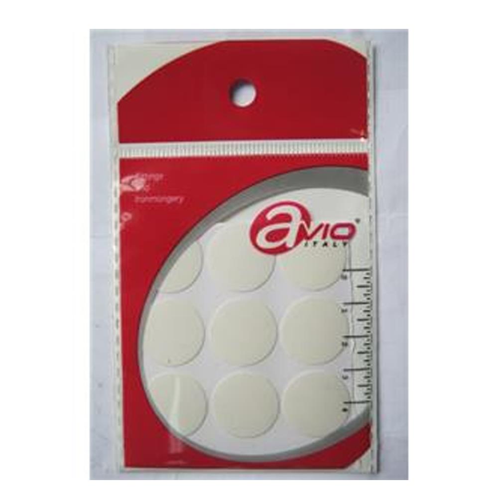 AVIO SCREW HOLE STICKER 20MM 20 PCS PVC WHITE