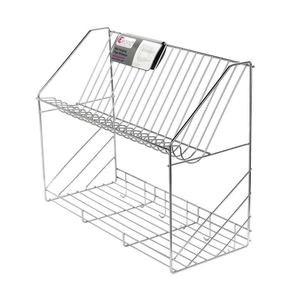 STAINLESS STEEL DISH DRAINER WALL UNIT EKONO 50CM