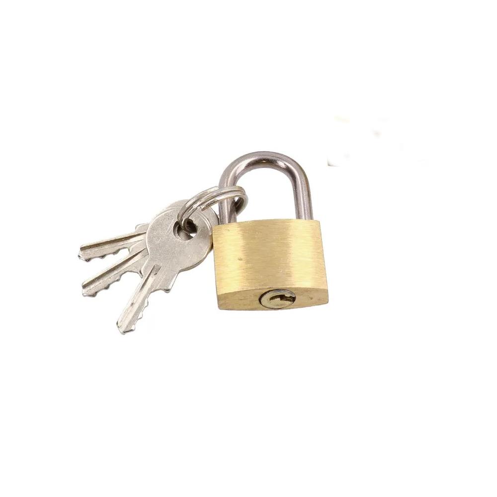 LITTLE FIZ BRASS PADLOCK SINGLE 20MM 1 EACH
