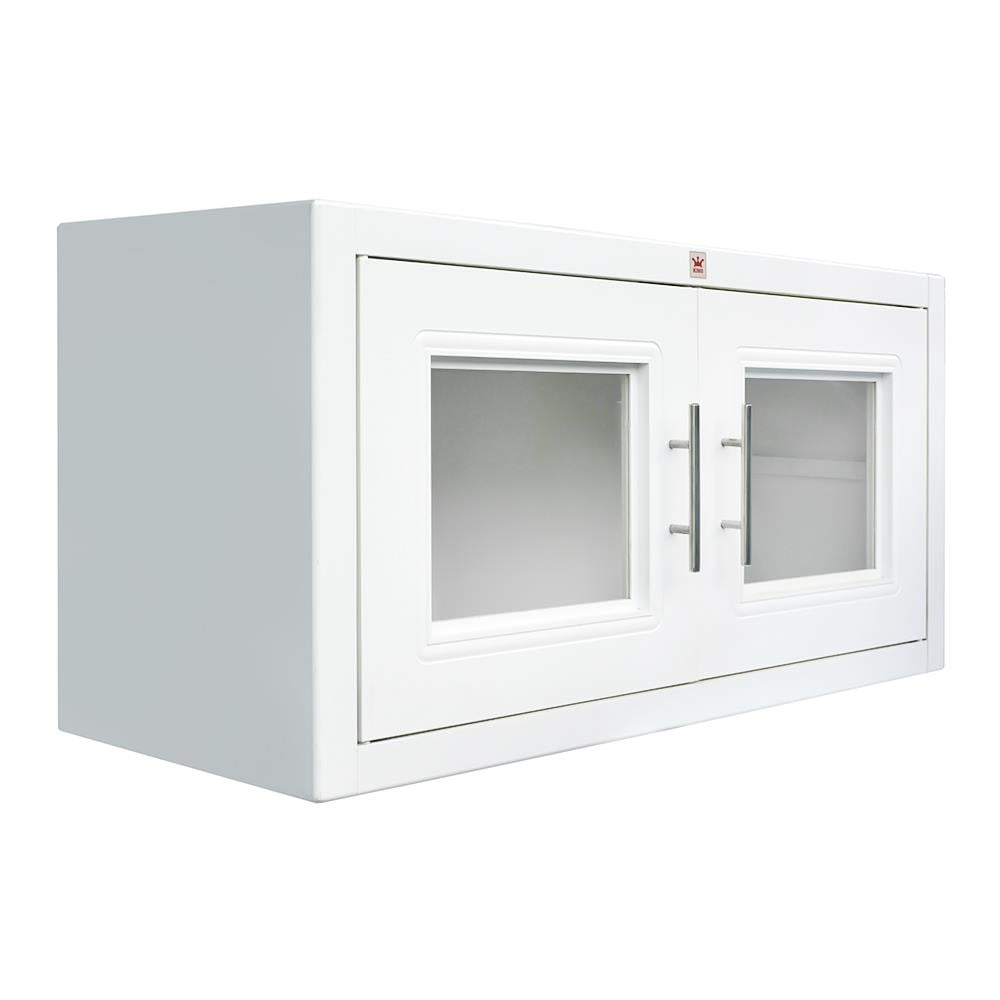 KING HANG HALF CABINET 2DOOR ZERCON WHITE