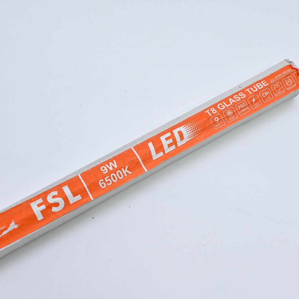 FSL FLUORESCENT LAMP SHORT T8 9W/6500K LED DAY LIGHT