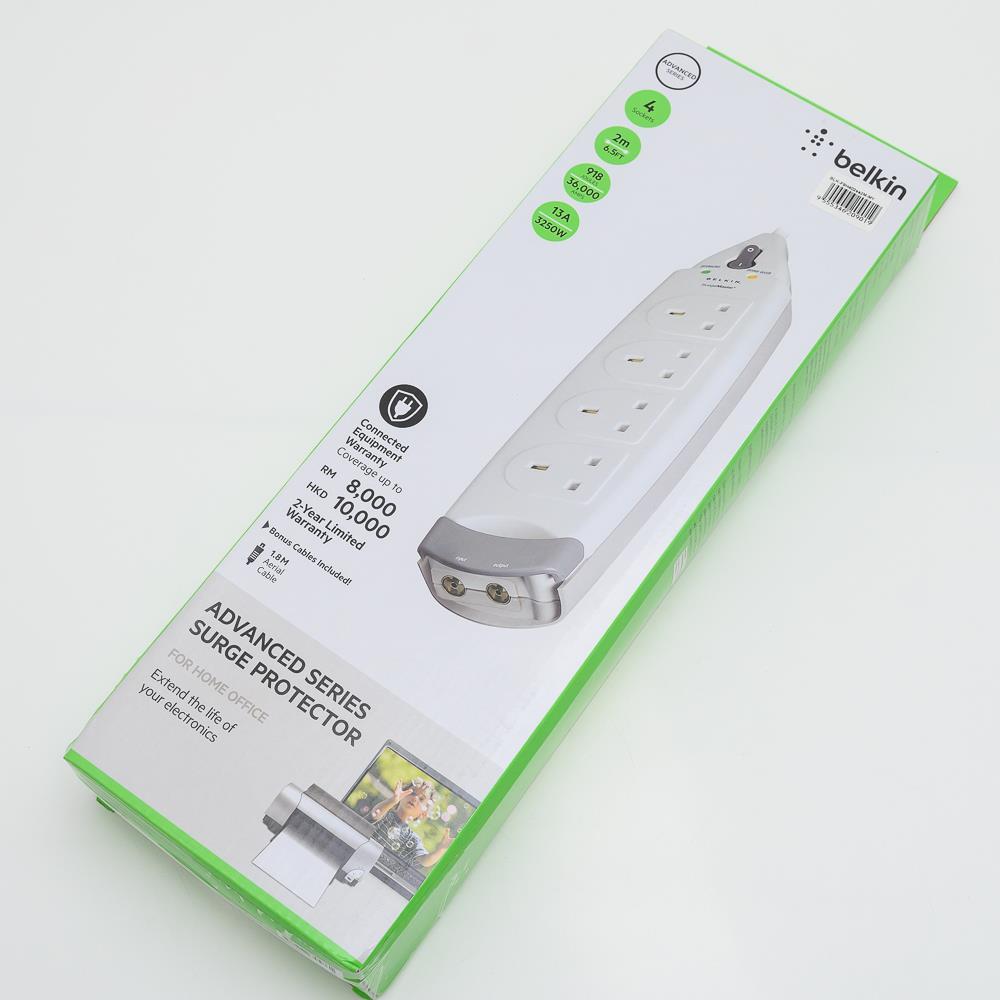 4G T/SKT W/TV&SURGE 2M F9H402SA2M BELKIN