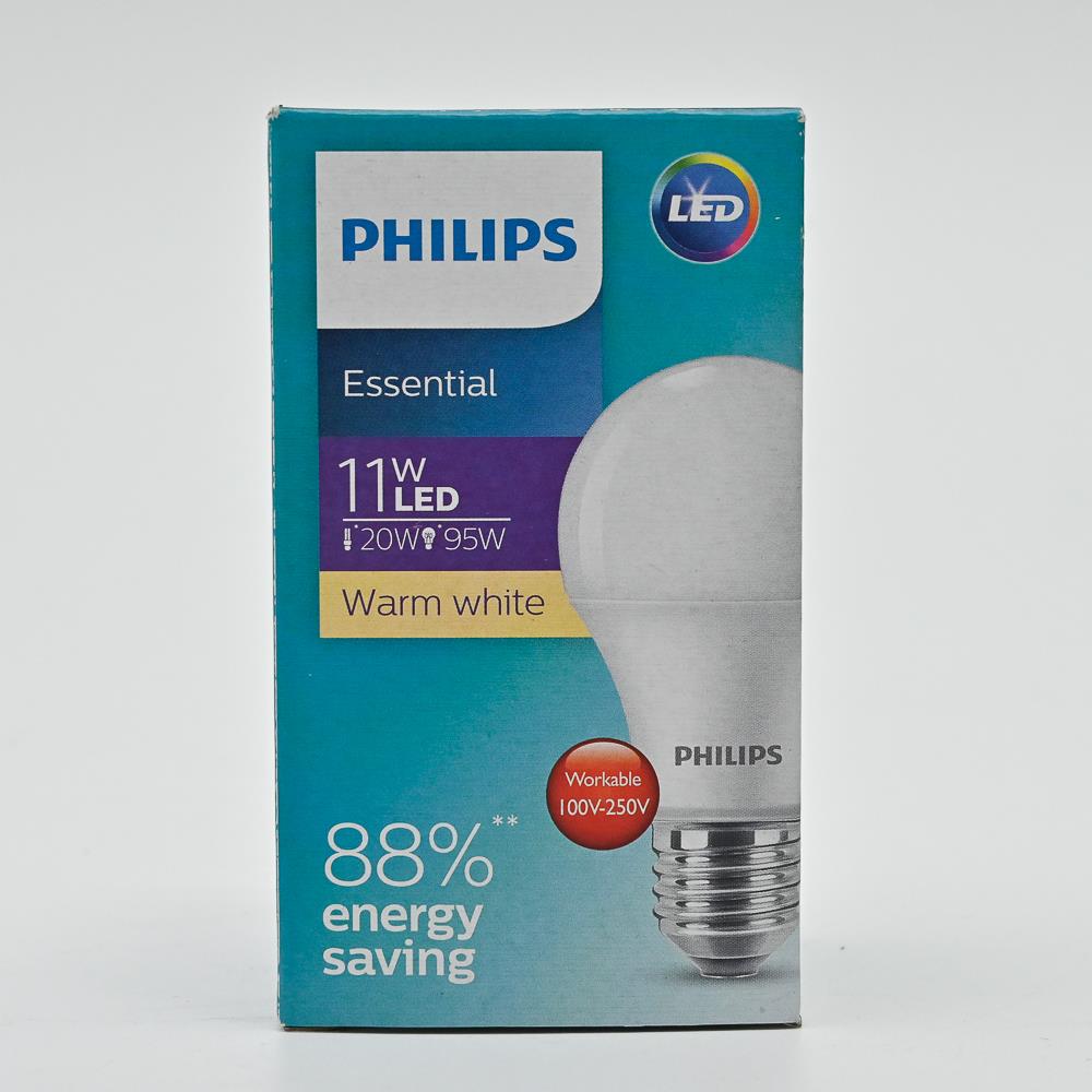 PHILIPS ESSENTIAL LED BULB E27 3000K WARM WHITE 11W