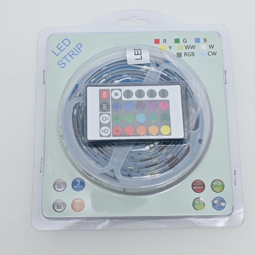 STAR CIRCULAR FLUORESCENT LED-STRIP RGB 3M MULTICOLOUR WITH REMOTE