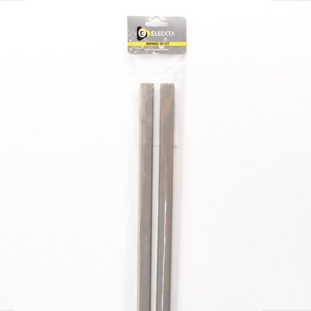 TRAPEZOID SHAPED ELECTRIC WIRING DUCT ELEKTRA 18MM.X1M GRAY
