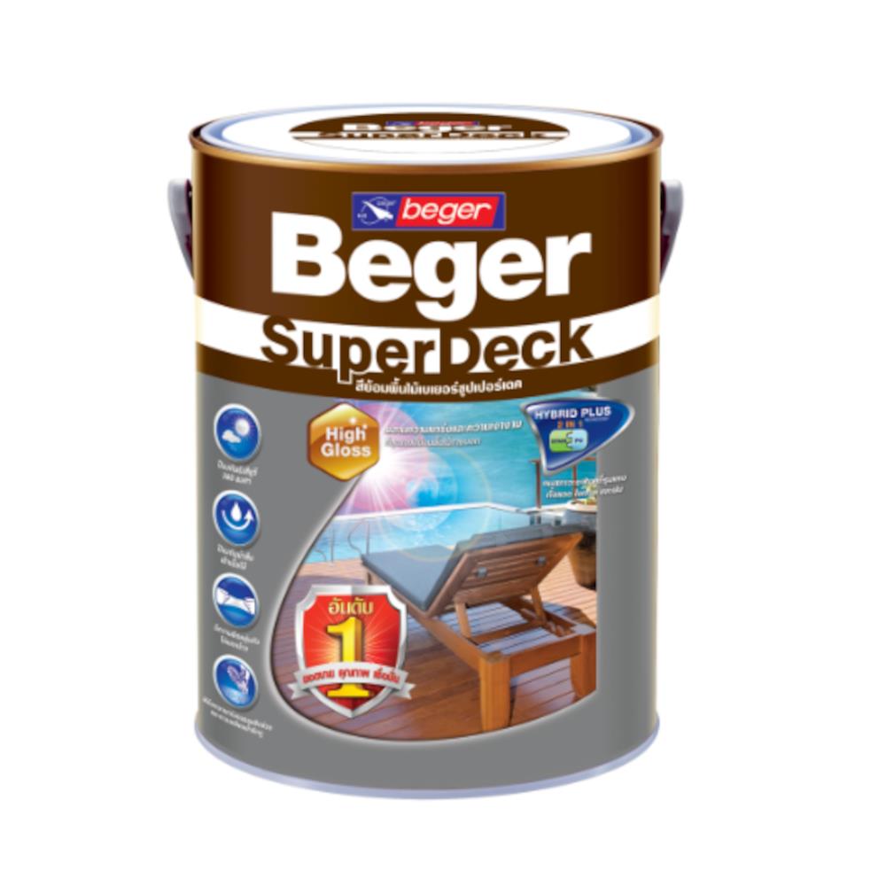 BEGER SUPERDECK DECK STAIN 1/4 GAL (0.946L) TEAK G-8803