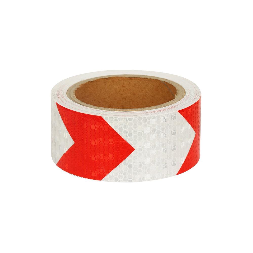 RIGHT PVC REFLECTIVE TAPE 5CMX10M WHITE/RED
