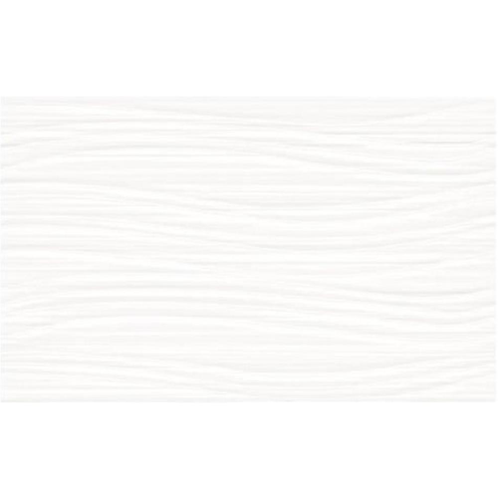 GUOCERA WALLTILE 25X40 GEOMETRIC CURVE WHITE 1.2M2