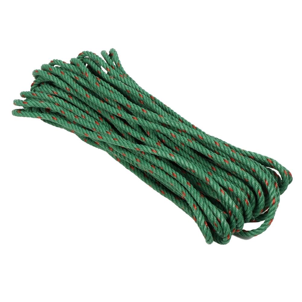 BRAIDED NYLON ROPE ELEGANCE 6MMX15M GREEN
