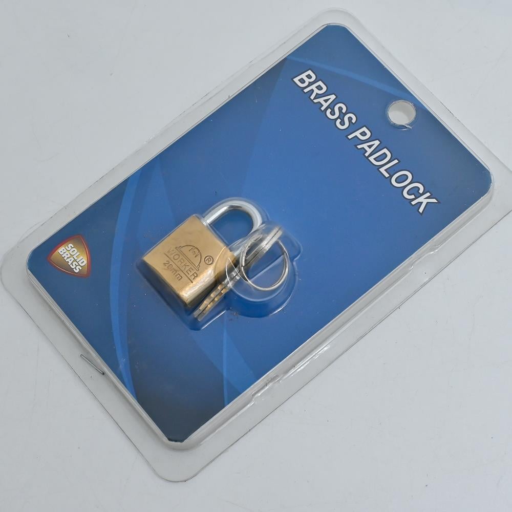 STRONG SOLID BRASS PADLOCK 20MM 1 EACH BRASS