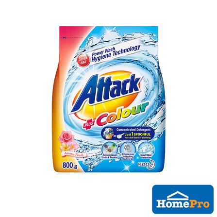 ATTACK POWDER DETERGENT PLUS COLOUR 800G AROMA FRESH