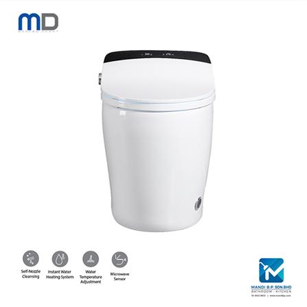 MODERN DEPOT 1P INTELLEGENT TOILET NEPTUNE 4.8L WHITE H55.50XW41XD69.50 CM