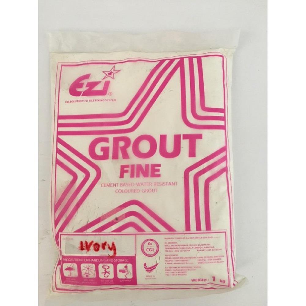 EZI GROUT TILES JOINT POWDER 302 IVORY 1KG