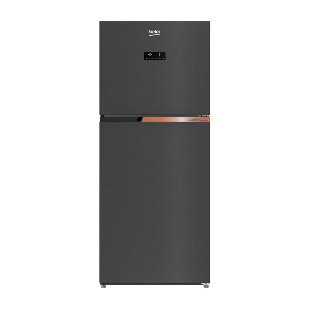 BEKO 2 DOOR REFRIGERATOR RDNT371E50VK 372L DARK INOX
