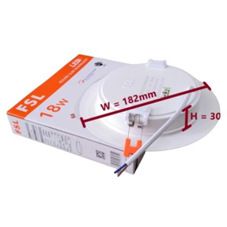 DOWNLIGHT FSL 4" 12W PANEL (RD) FSL ACRYLIC DAYLIGHT 4" ROUND