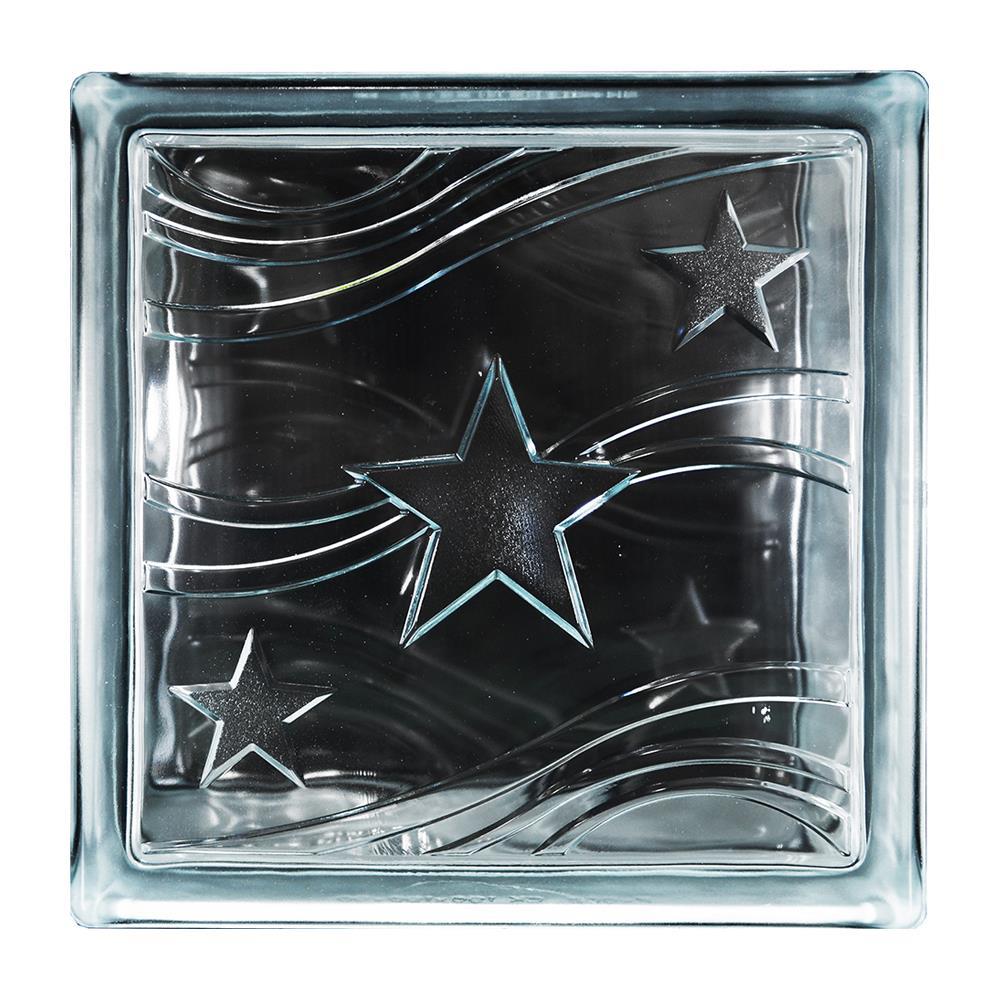 CHANG KAEW GLASS BLOCK 19X19X9CM STAR WHITE