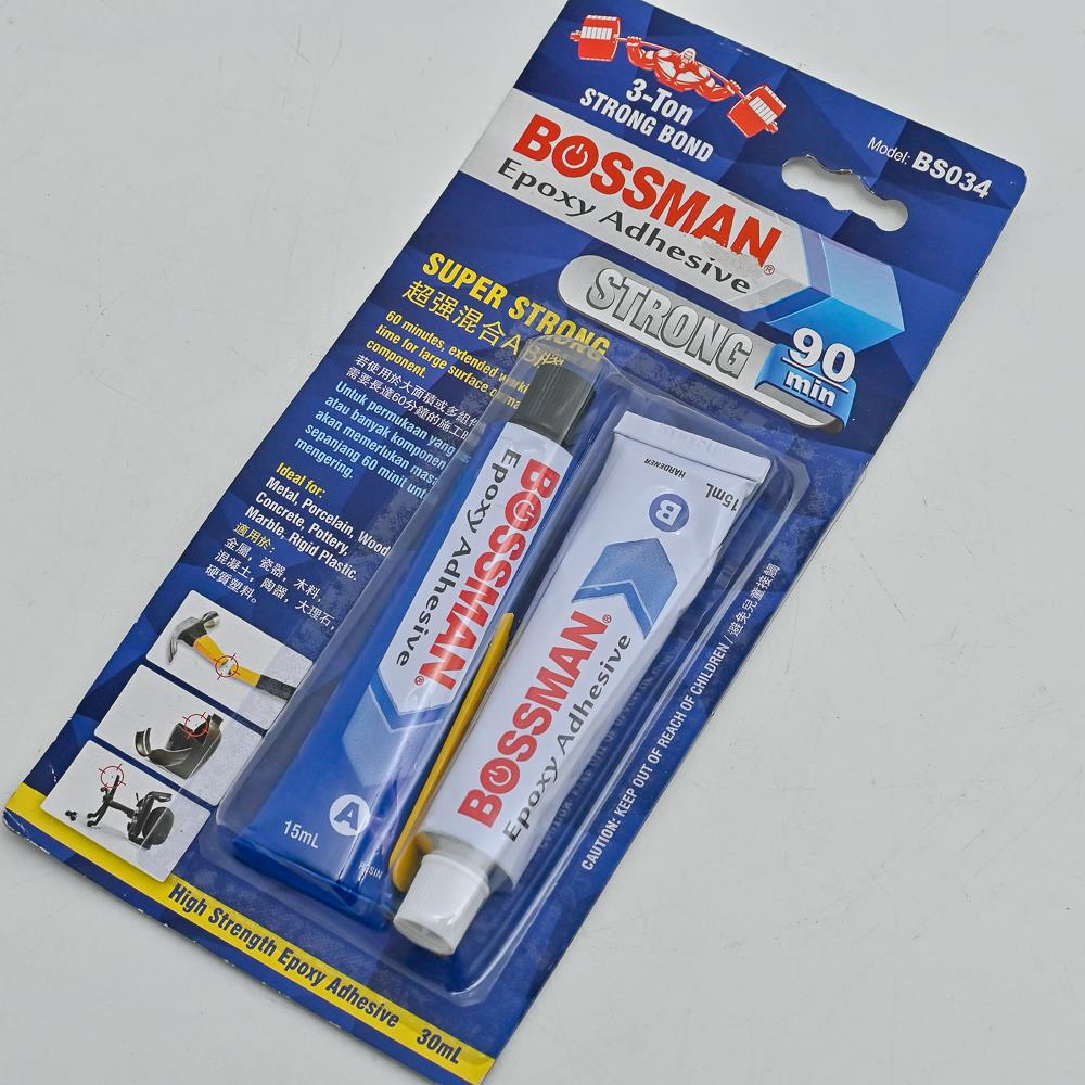 BOSSMAN 35ML CLEAR EPOXY STRONG GLUE BS034 90MINS