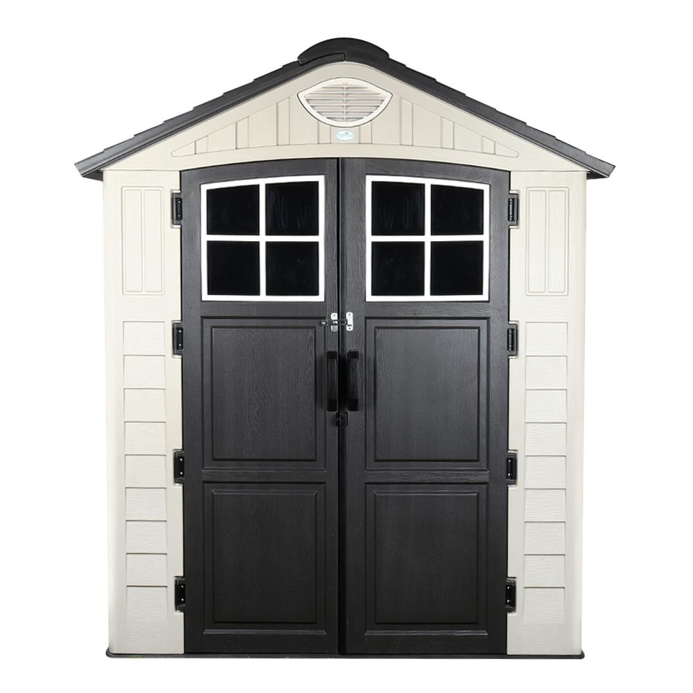 STORAGE SHED WITH OPAQUE TOP PANELS SPRING EVEREST N1B1 197X129CM