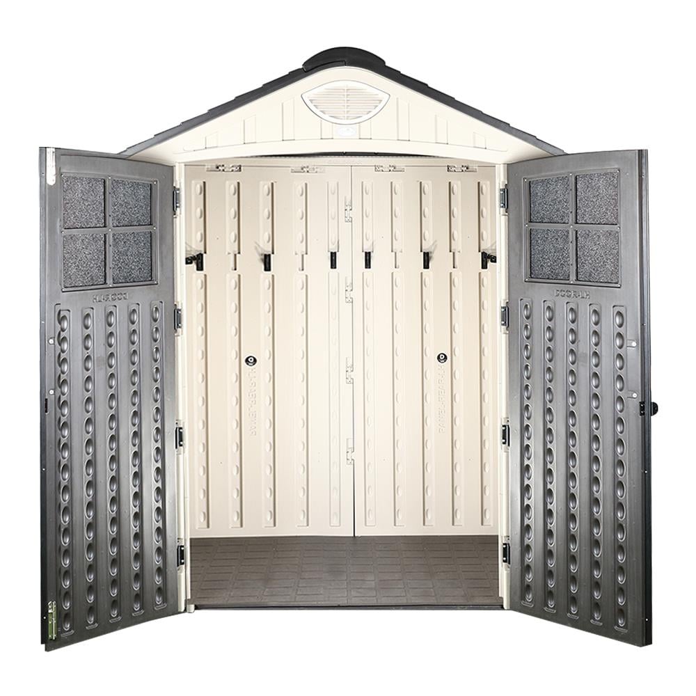 STORAGE SHED WITH OPAQUE TOP PANELS SPRING EVEREST N1B1 197X129CM