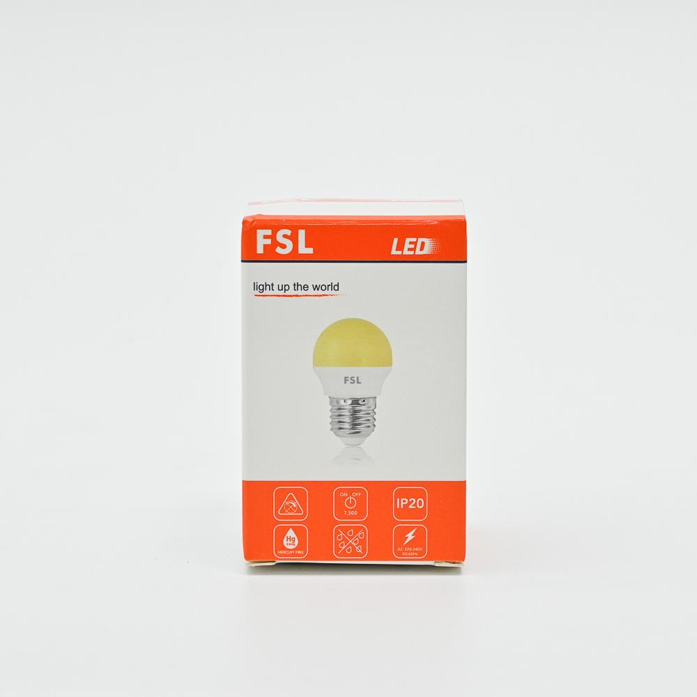 FSL LED PINGPONG BULB 2W E27 YELLOW