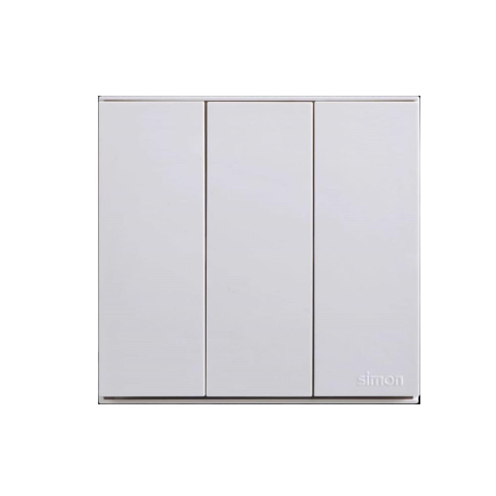 16A 3 GANG 2 WAY SWITCH 721032 WHITE SIMON