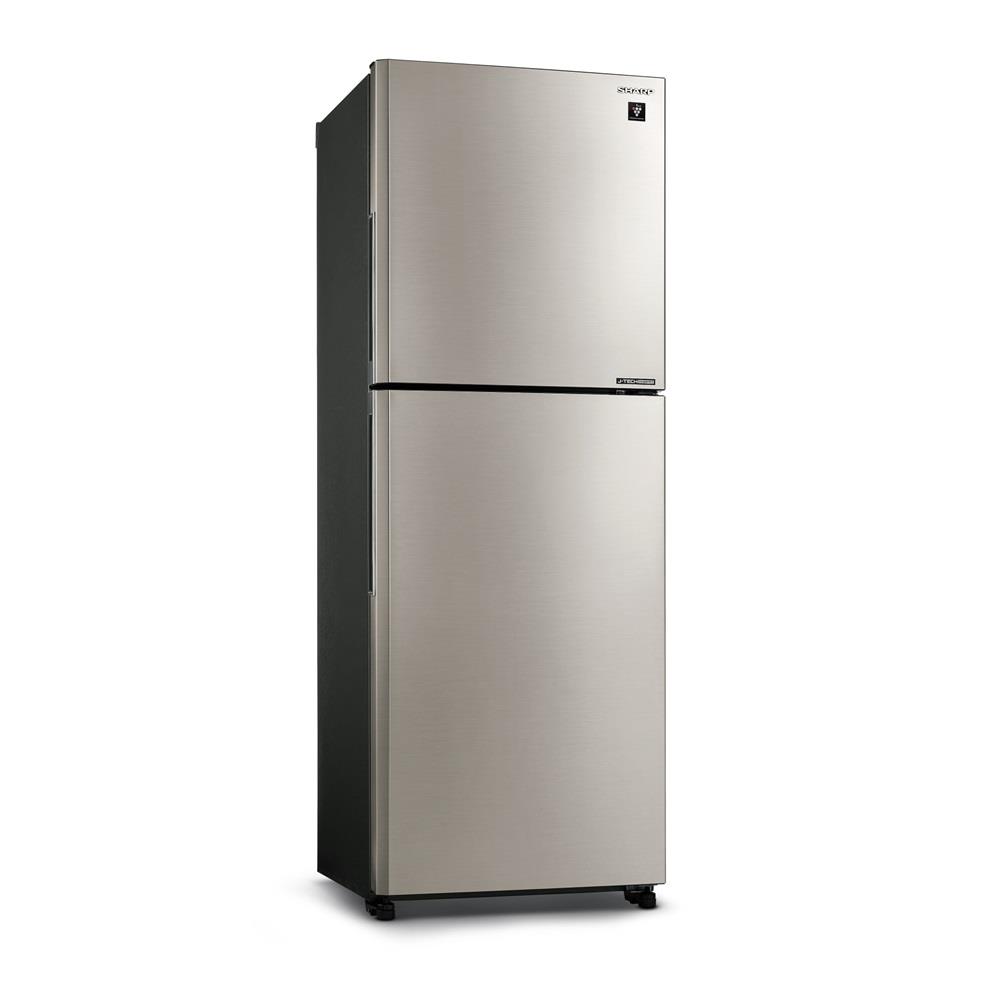 SHARP 2 DOOR REFRIGERATOR SJ4422MSS 440L SILVER FOLIO