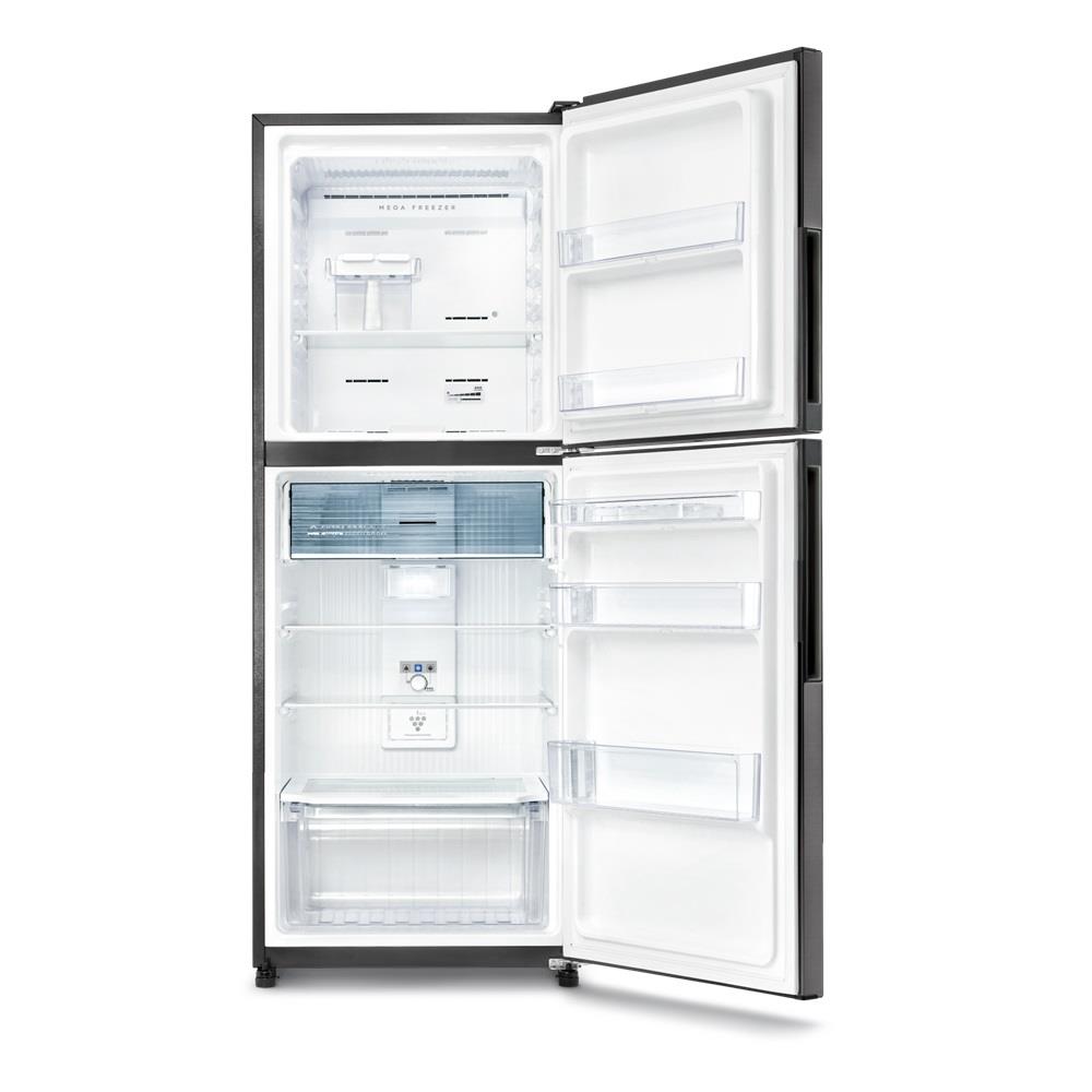 SHARP 2 DOOR REFRIGERATOR SJ4422MSS 440L SILVER FOLIO