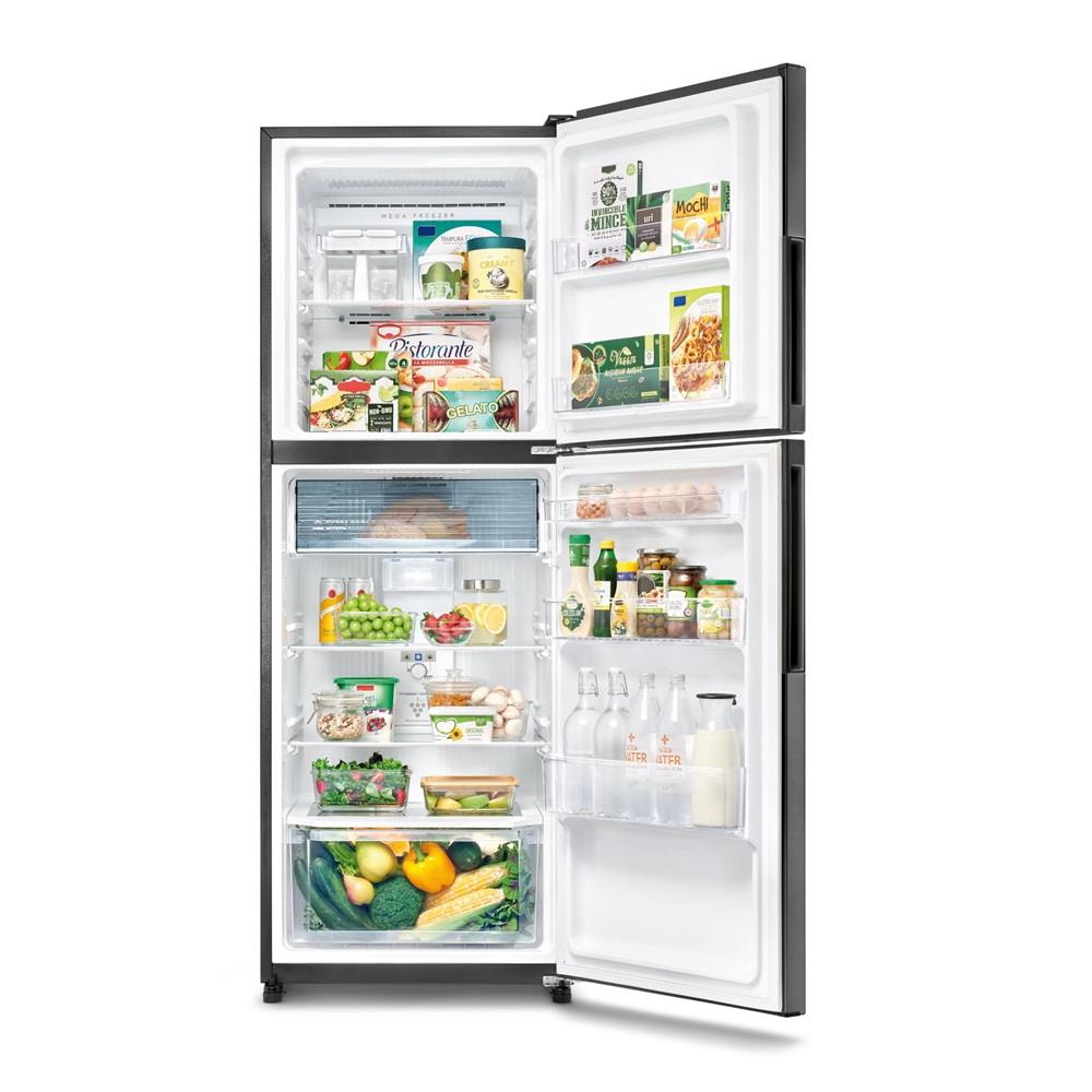 SHARP 2 DOOR REFRIGERATOR SJ4422MSS 440L SILVER FOLIO
