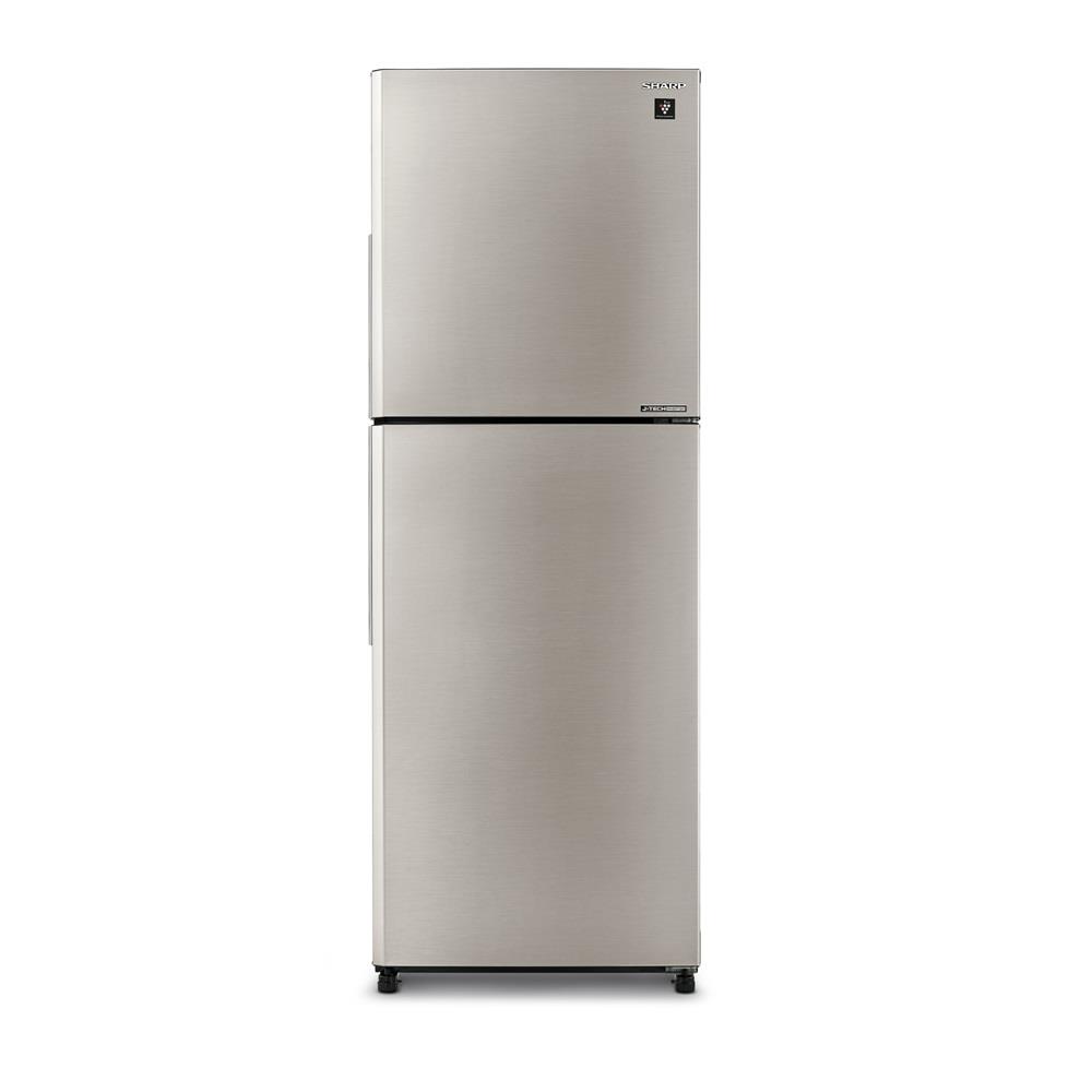 SHARP 2 DOOR REFRIGERATOR SJ4122MSS 410L SILVER FOLIO