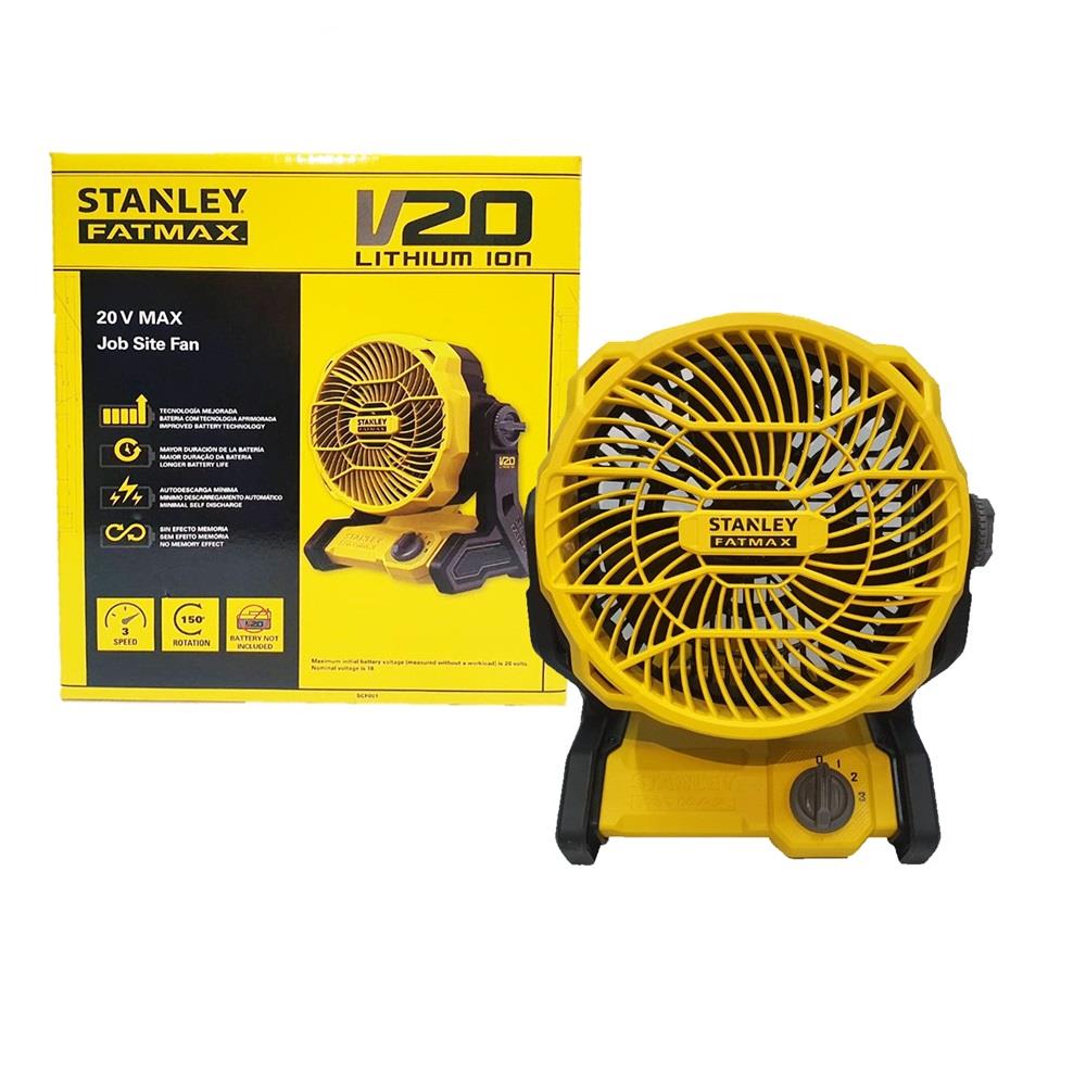 STANLEY CORDLESS 20V WORK FAN 3SPEED (SOLO)