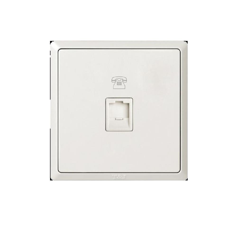 1G RJ12 PHONE SOCKET HC4201-TU-WH INFINIT T&J