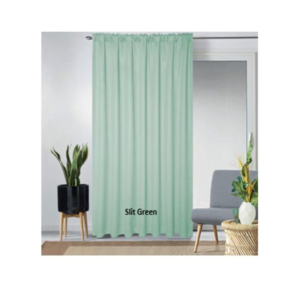 RED DANIELLE CURTAIN FRENCH PLEAT URBAN C22 80945-2 SLIT GREEN