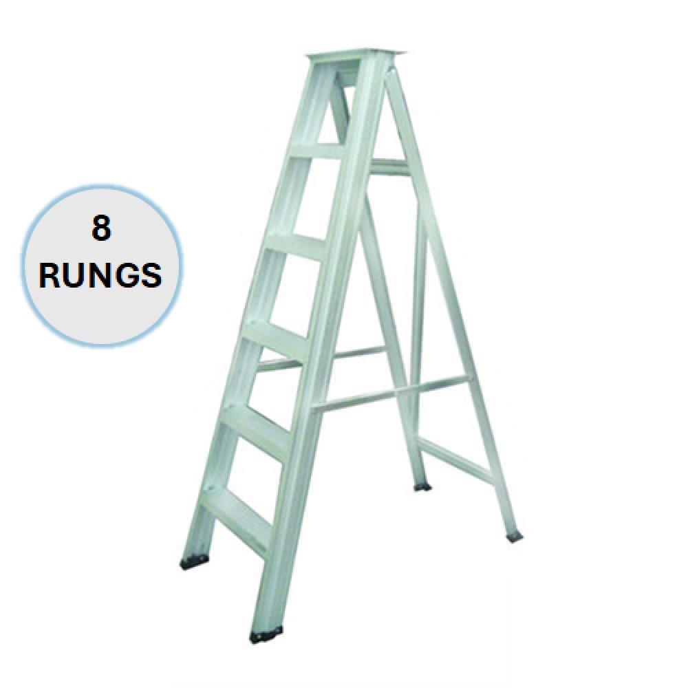 EVERLAST LIGHT DUTY SINGLE SIDED LADDER 8" RUNGS (80KG)