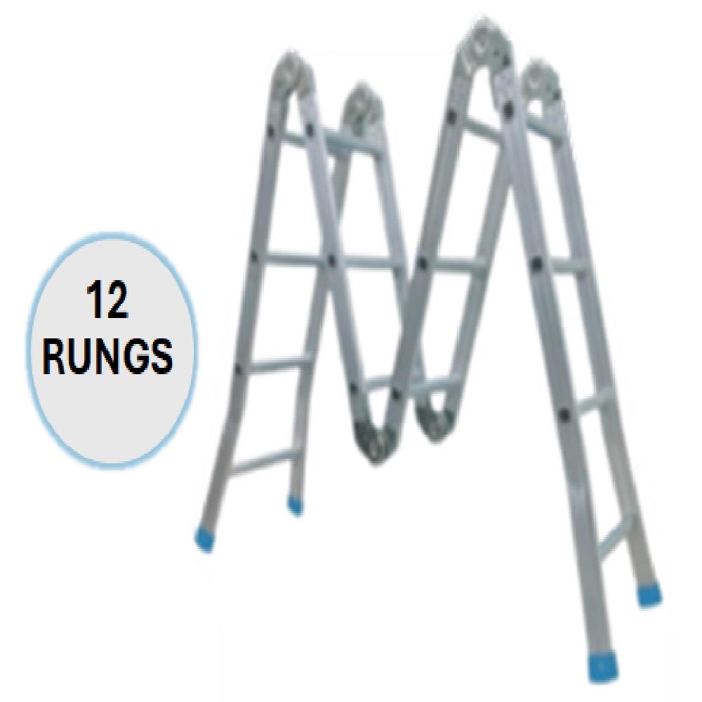 EVERLAST MULTIPURPOSE LADDER 12" RUNGS (150KG)