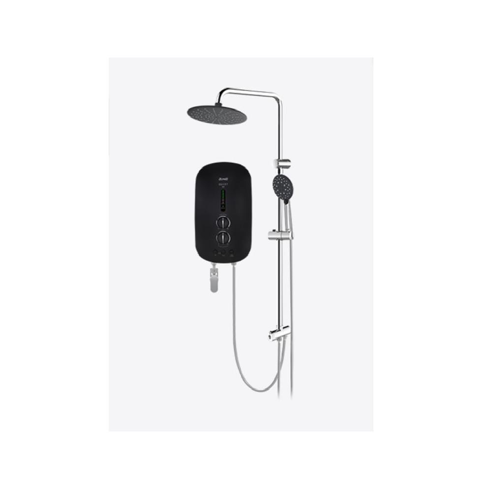 ALPHA SHOWER HEATER DC PUMP WITH RAIN SHOWER SMART 18-I MATT BLACK ...