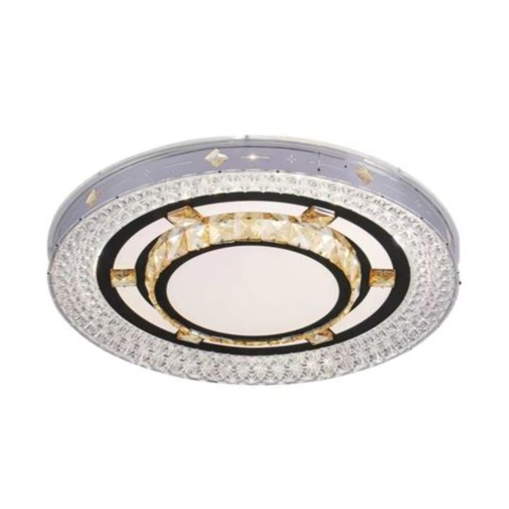 BRIGHT OBJECTIVES CEILING LAMP LED 16151 96W 3C 50CM SILVER CHROME WHITE