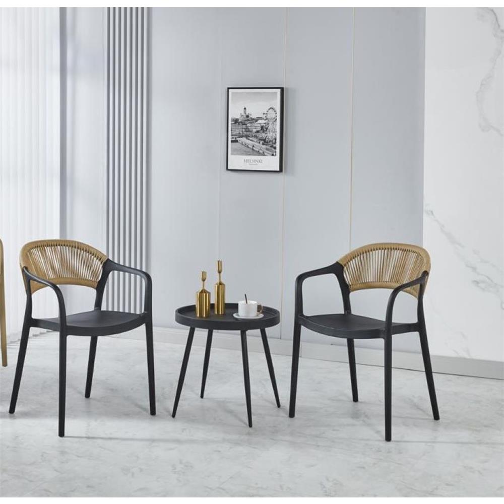 2-SEAT PATIO PP ROPE ET-5396 DC-5397PBLK